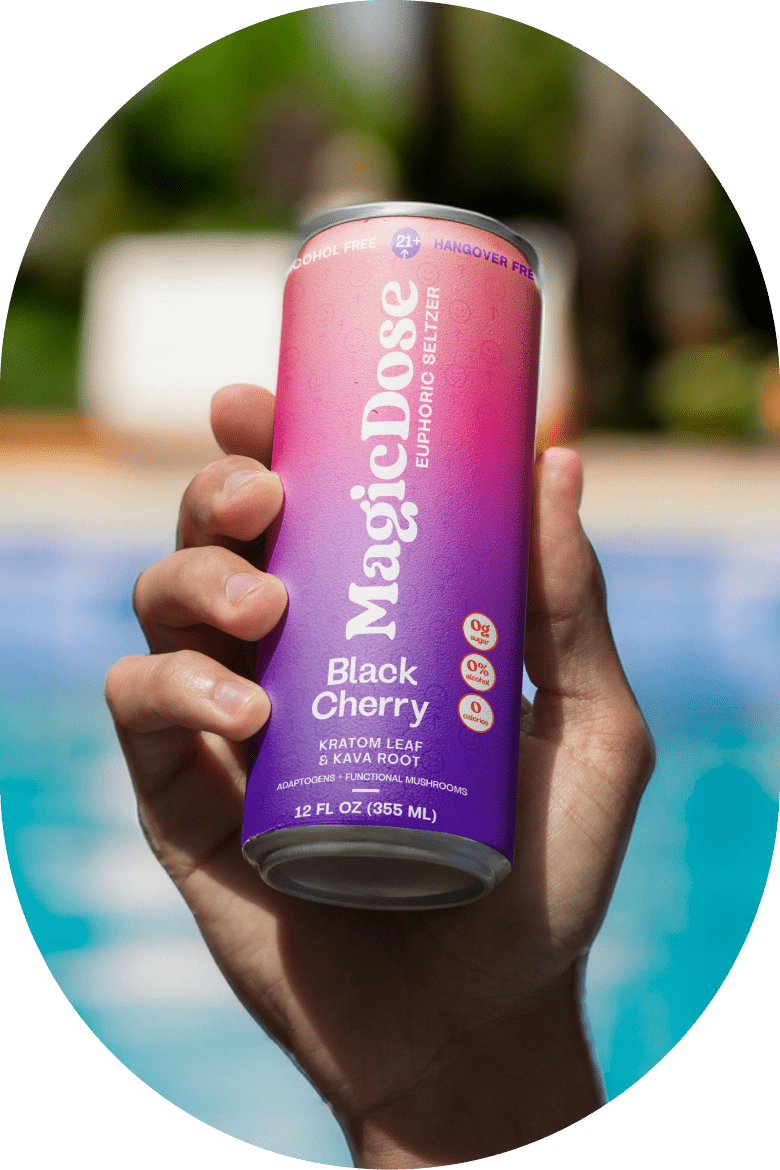 Magic Dose | Kratom Leaf + Kava Root Seltzer | 12oz.